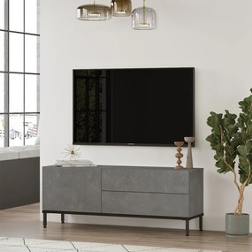 KALUNE DESIGN dřevěný TV stolek LIVA šedý 921YRD1110