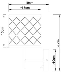 Globo 15228W - Nástěnné svítidlo KIDAL 1xE14/40W/230V