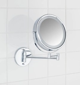 Kosmetické zrcátko Power-Loc LUMI  s LED podsvícením, zvětšení x5, WENKO