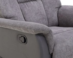 Polohovatelné TV křeslo Efem, šedé