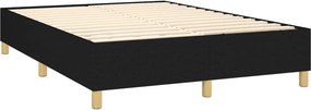 Box spring postel s matrací černá 140x200 cm textil 3142419