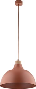 TK Lighting Terakotový závěsný lustr Cap pro žárovku E27 TK6927