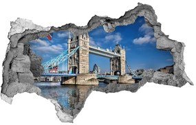 Wallmuralia Fototapeta díra na zeď 3D Tower bridge Londýn 95x73 cm