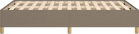 Rám postele bez matrací taupe 120x190 cm textil 3269642