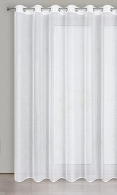 ZÁCLONA NA KROUŽCÍCH LENA 350X250 CM BÍLÁ