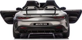 LEAN CARS Elektrické autíčko Mercedes GT63 AMG DK-GT63 24V LCD šedé lakované