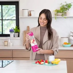 Nutribullet Portable NBP003BP růžová / 0,475 l / aku (USB-C)