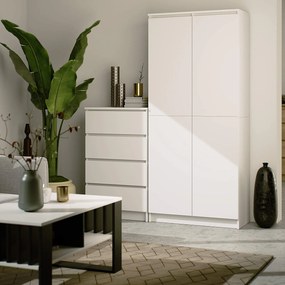 Skříň Rexa III 80 cm bílá