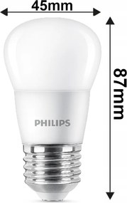 SADA 6 LED žárovek E27 P45 5W teplá bílá CorePro 2700K