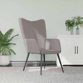 Relaxační židle taupe textil 327950