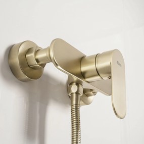Rea Drop, sprchová baterie s ruční sprchovou soupravou, zlatá matná, REA-B2234