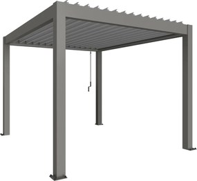 Biohort Pergola 3,5 x 3 křemenově šedá/stříbrná 367,5 x 312 cm