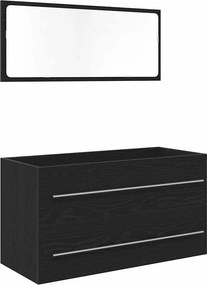 Skříňka pod umyvadlo 3 ks Černý dub 90 x 38,5 x 48 cm 3333131