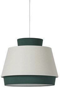 ACB Iluminacion Závěsné svítidlo ASPEN, ⌀ 45 cm, 1xE27 15W Barva: Zelená, Barva montury: Bílá