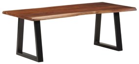 Konferenční stolek medově hnědý 110 x 55 x 40 cm masivní akácie - Default Title