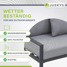 Juskys Zahradní sedací souprava St. Tropez pro 4 osoby Barva: Bílá