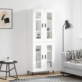 Skříň highboard bílá 69,5 x 34 x 180 cm kompozitní dřevo