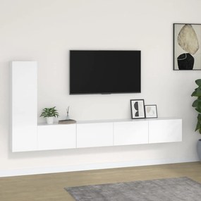 vidaXL 3dílný set TV skříněk bílý kompozitní dřevo