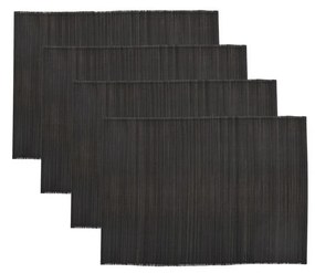 Prostírání Bamboo Mat Black - set 4 ks House Doctor