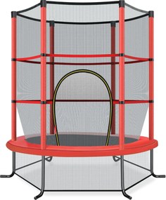 Costway Zahradní trampolína Ø140 cm s ochrannou sítí trampolína