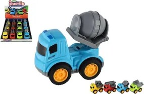 TEDDIES Stavební auto / Autíčko na setrvačník / plast / 9 cm / 4 druhy