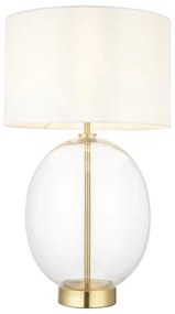 Endon 99292 - Stmívatelná stolní lampa KELDA 1xE27/10W/230V krémová/zlatá 99292