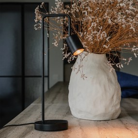 Moderní stolní lampa černá nastavitelná - Java