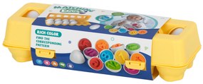 Creative Corner Vzdělávací třídička puzzle odpovídá tvarům čísla vejce 12ks