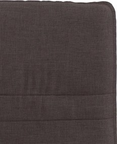 Jídelní židle 4 ks tmavě hnědé textil 3315359