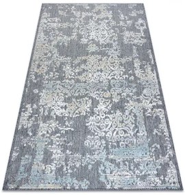 koberec Strukturální SOLE D3812 Ornament ploché tkaní šedá / béžový velikost 160x220 cm | krásné koberce cz