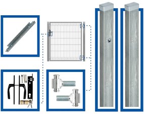 3D PLOTOVÁ BRANKA PRAVÁ, KOMPLETNÍ SOUPRAVA - VČETNĚ SLOUPKŮ A PŘÍSLUŠENSTVÍ WGFUR-T000370