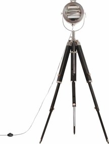 Stojací lampa na stativu masivní mangovníkové dřevo 165 cm 286111