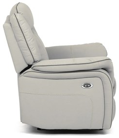 AUTRONIC TV a relaxační křeslo s elektrickým ovládáním, potah ekokůže v odstínu lanýž TV-4119 LAN