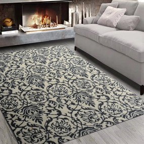 Tutumi Barcelona, ​​plyšový 3D koberec 140x200cm, šedá, SHG-04004
