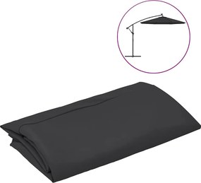 Náhradní potah na slunečník Černý 300 cm 313807