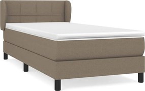 Box spring postel s matrací taupe 100 x 200 cm textil 3126225