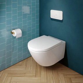 Villeroy & Boch 8M42S1T1 - Záchodové prkénko SoftClose SUBWAY 3.0 bílá