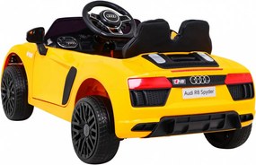Ramiz Elektrické autíčko Audi R8 pro děti žluté + dálkové ovládání