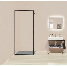 Kermi Dark Edition Walk-In stěna 140 cm, čiré sklo XDWW4140203PK