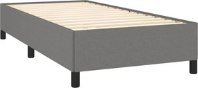 Box spring postel s matrací tmavě šedá 90x190 cm textil 3127846