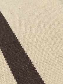 ferm LIVING Vlněná rohožka Kelim Coffee 50 x 70 cm, béžová barva, textil