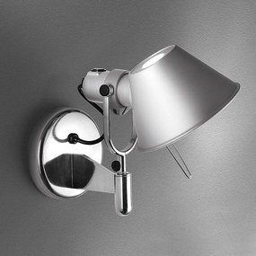 Artemide Tolomeo Faretto Halo, nástěnné designové svítidlo s vypínačem, max. 1x70W E27, hliník