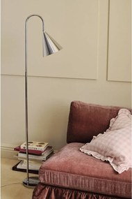 Kovová stojací lampa s ohybatelnou konstrukcí v leskle stříbrné barvě (výška 145 cm) Liam – Ellos Home