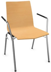 WIESNER HAGER - Židle UPDATE 6351 - s područkami dřevěná