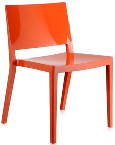 Kartell - Židle Lizz Lesk, oranžová