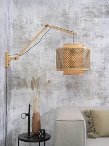 Nástěnná lampa bhutan l 40 x 34 přírodní MUZZA