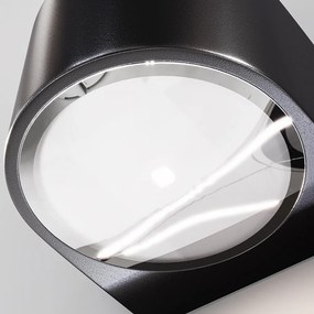 M O435WL-L10GF3K Venkovní nástěnné svítidlo Blow 3000K 10W 900lm černý hliník/sklo teplá bílá IP54 - MAYTONI