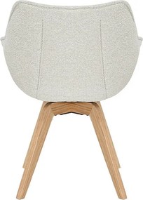 Designová otočná židle Kiara béžová