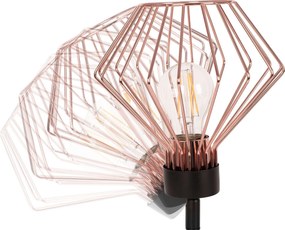 Toolight - Stropní lampa typu reflektor 392195, černá-růžové zlato, OSW-08561