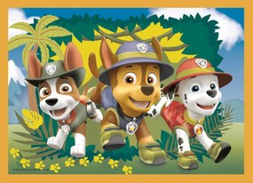 TREFL PUZZLE 4v1 Tlapková Patrola Prázdniny 29x21cm 207 dílků skládačka tr34395